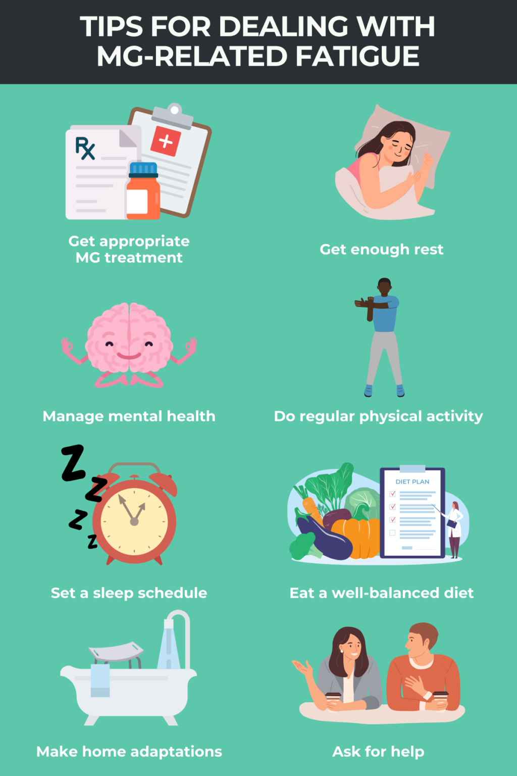 8 tips for dealing with myasthenia gravis fatigue | Myasthenia Gravis News